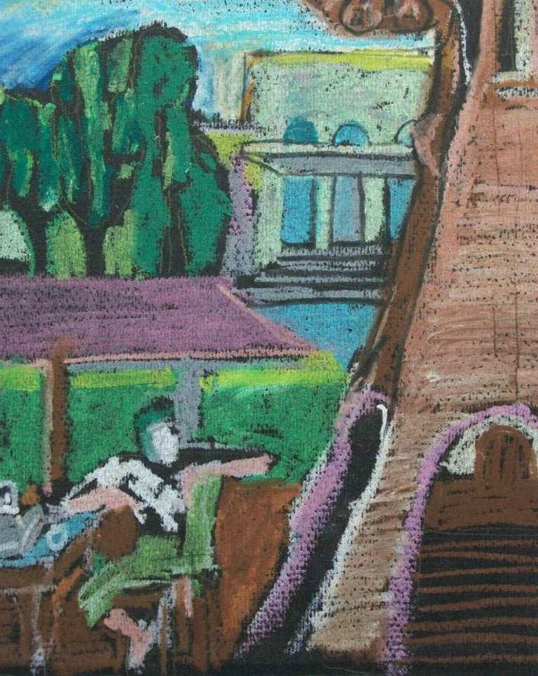 Aung Khin, Impressionist Oil Pastel Drawing, Unsigned, Myanmar, 20th ...