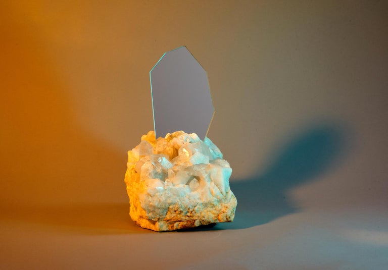 Aura Mirror by Another Human, Contemporary Crystal Vanity Mirror in ...