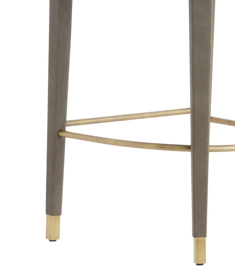 AUREA Bar Stool with back quilting For Sale at 1stDibs