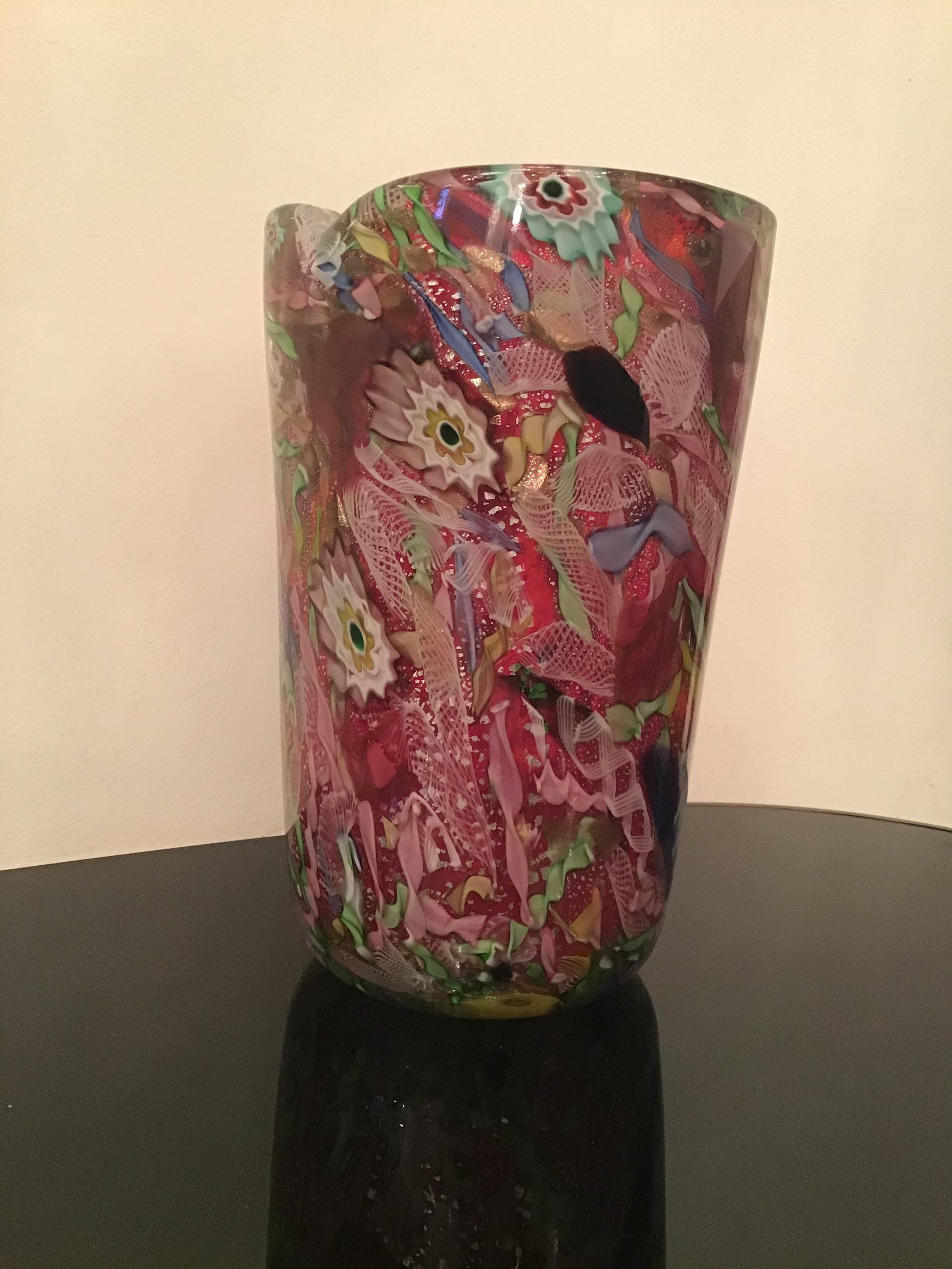 Aureliano Toso “Dino Martens” Vase Murano Glass 1950 Italy For Sale at ...