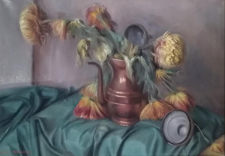 Aurèle Barraud - Still life and its copper pot For Sale at 1stDibs
