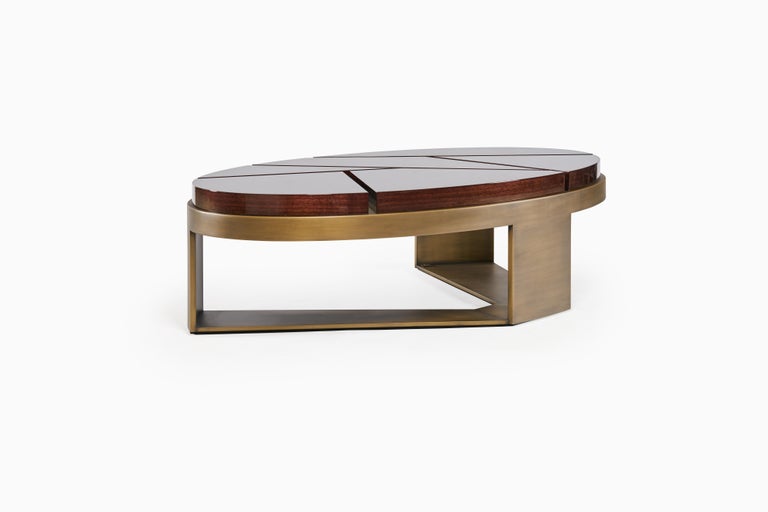 Aurora Coffee Table - High Gloss Timber - Size II For Sale at 1stDibs