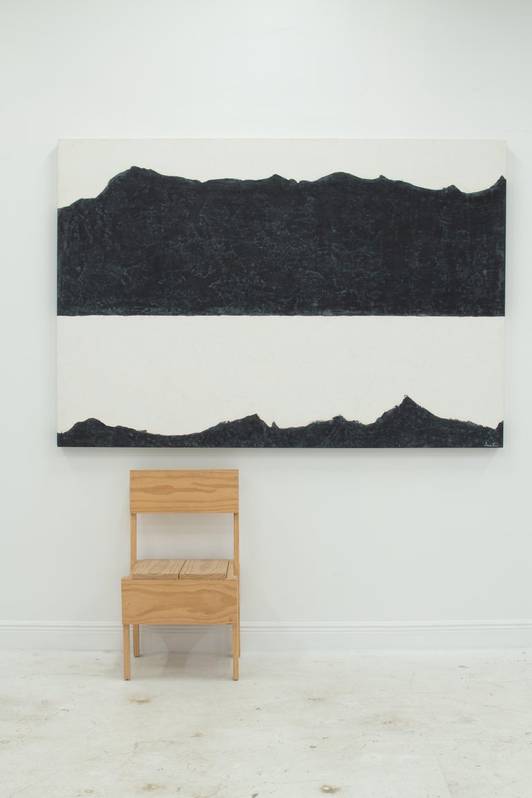 Austin Kerr - Peaks and Valleys - black and white abstract plaster and ...