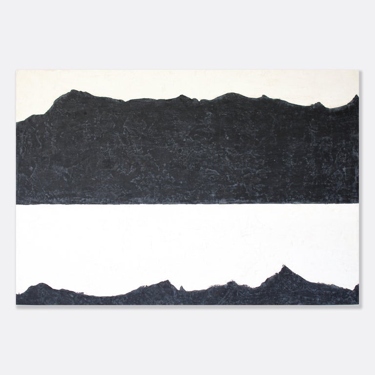 Austin Kerr - Peaks and Valleys - black and white abstract plaster and ...