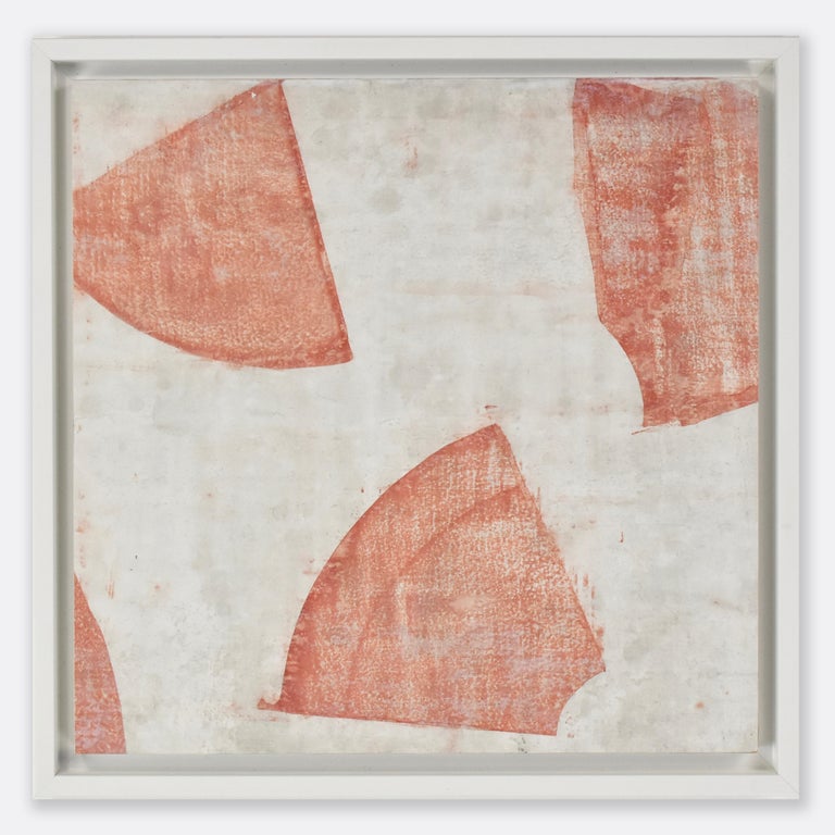 Austin Kerr - Trust - framed 6 piece blue abstract plaster and acrylic ...