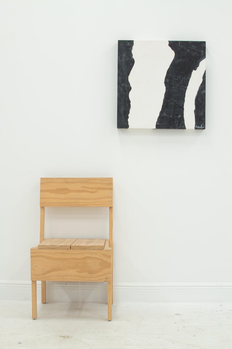 Austin Kerr - Wide or Narrow paths - black and white abstract plaster ...