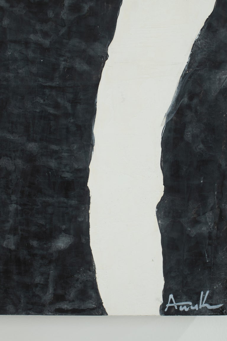 Austin Kerr - Wide or Narrow paths - black and white abstract plaster ...
