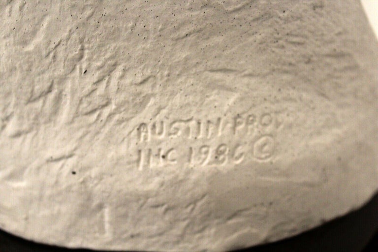 Austin Productions Female Figure White Cast Clay Sculpture on Base at ...