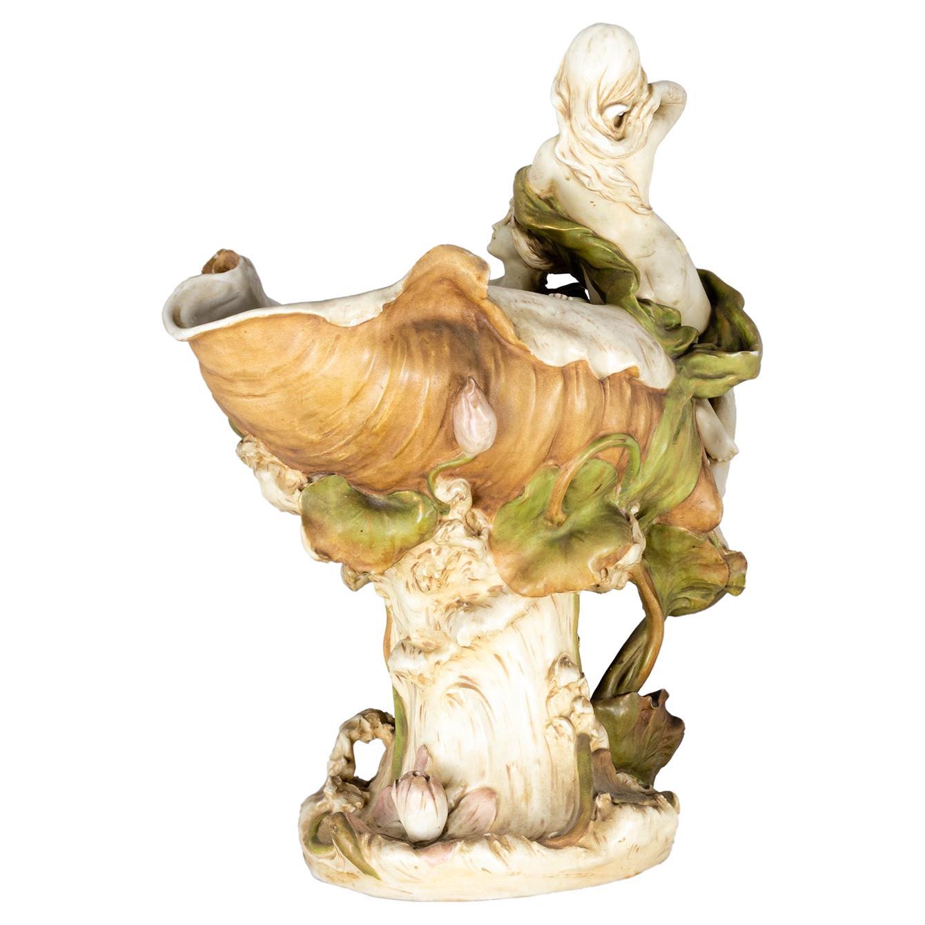 Austria Vase conch shell by Royal Duxer Scessesion, 1900 For Sale at ...