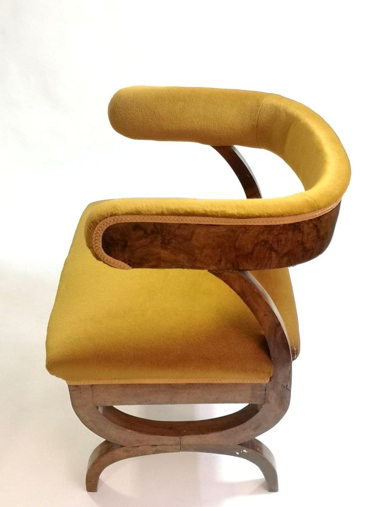 Austrian Biedermeier Settee, Walnut, Josef Dannhauser, Vienna, 1830 at ...