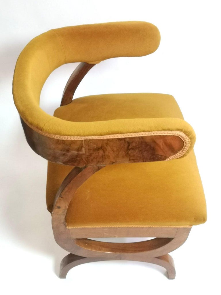 Austrian Biedermeier Settee, Walnut, Josef Dannhauser, Vienna, 1830 at ...