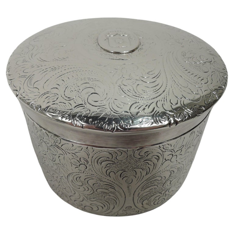 Austrian Biedermeier Silver Box with Coronet and Armorial 1835 For Sale ...