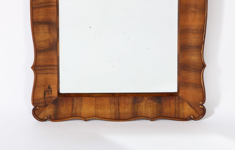 Austrian Biedermeier Walnut Hand-Carved Mirror, circa 1840 For Sale at ...