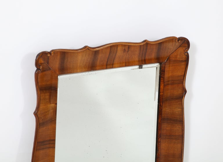 Austrian Biedermeier Walnut Hand-Carved Mirror, circa 1840 For Sale at ...