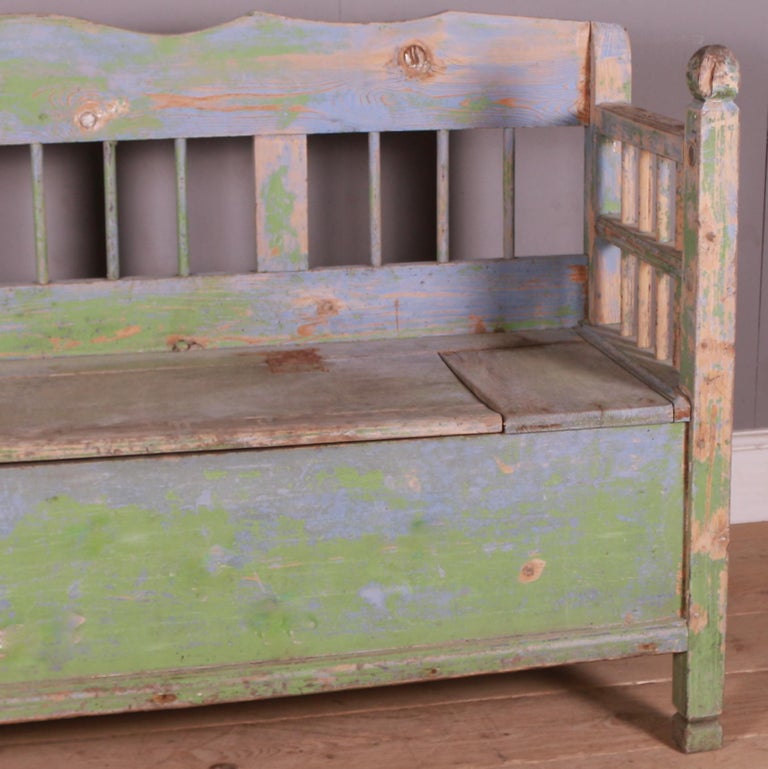 Austrian Box Bench For Sale at 1stDibs