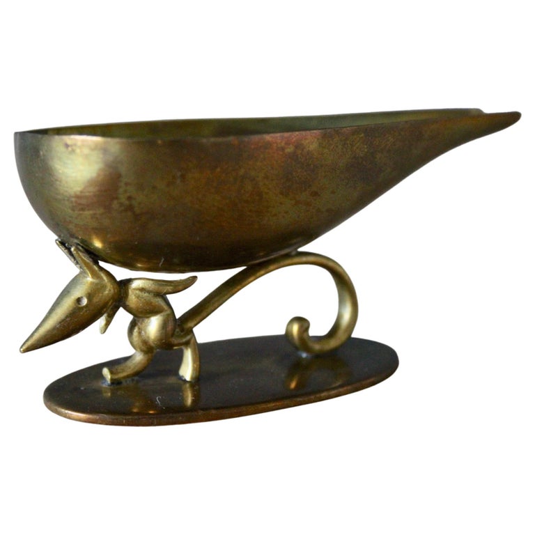 Austrian Brass Salt Urn For Sale at 1stDibs