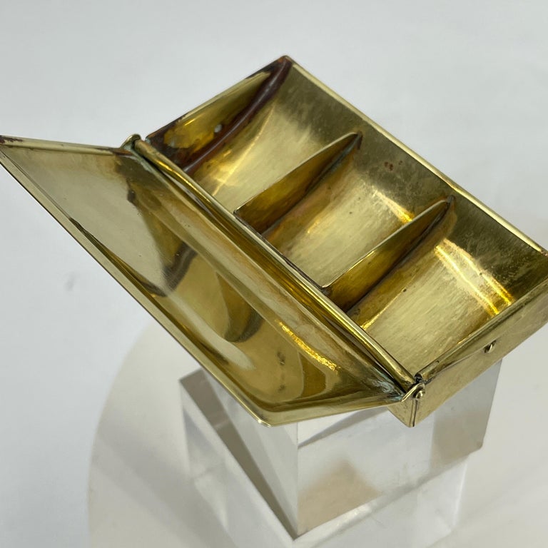 Austrian Brass Stamps Box, Sign Ges. Gesck, Early 1900's For Sale at ...