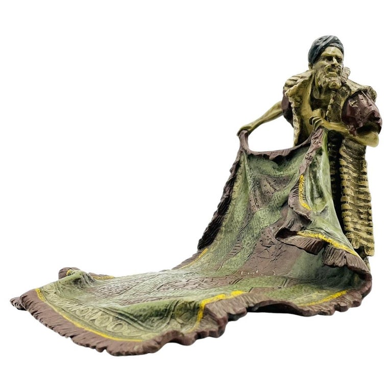 Austrian Bronze Sculpture by Franz Bergman, Signed For Sale at 1stDibs