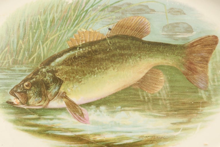 Austrian Ceramic Fish Serving Platter For Sale at 1stDibs