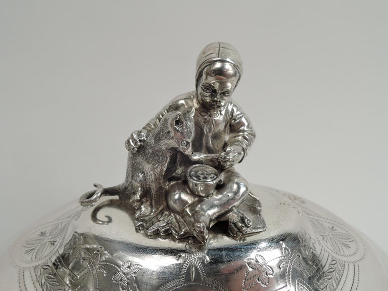 Austrian Classical Medallion Box with Sweet and Sentimental Finial For ...