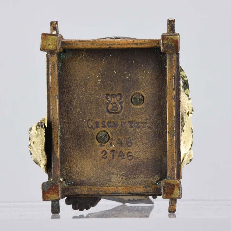Austrian Cold Painted Bronze ‘Arab Scribe’ by Franz Bergman at 1stDibs