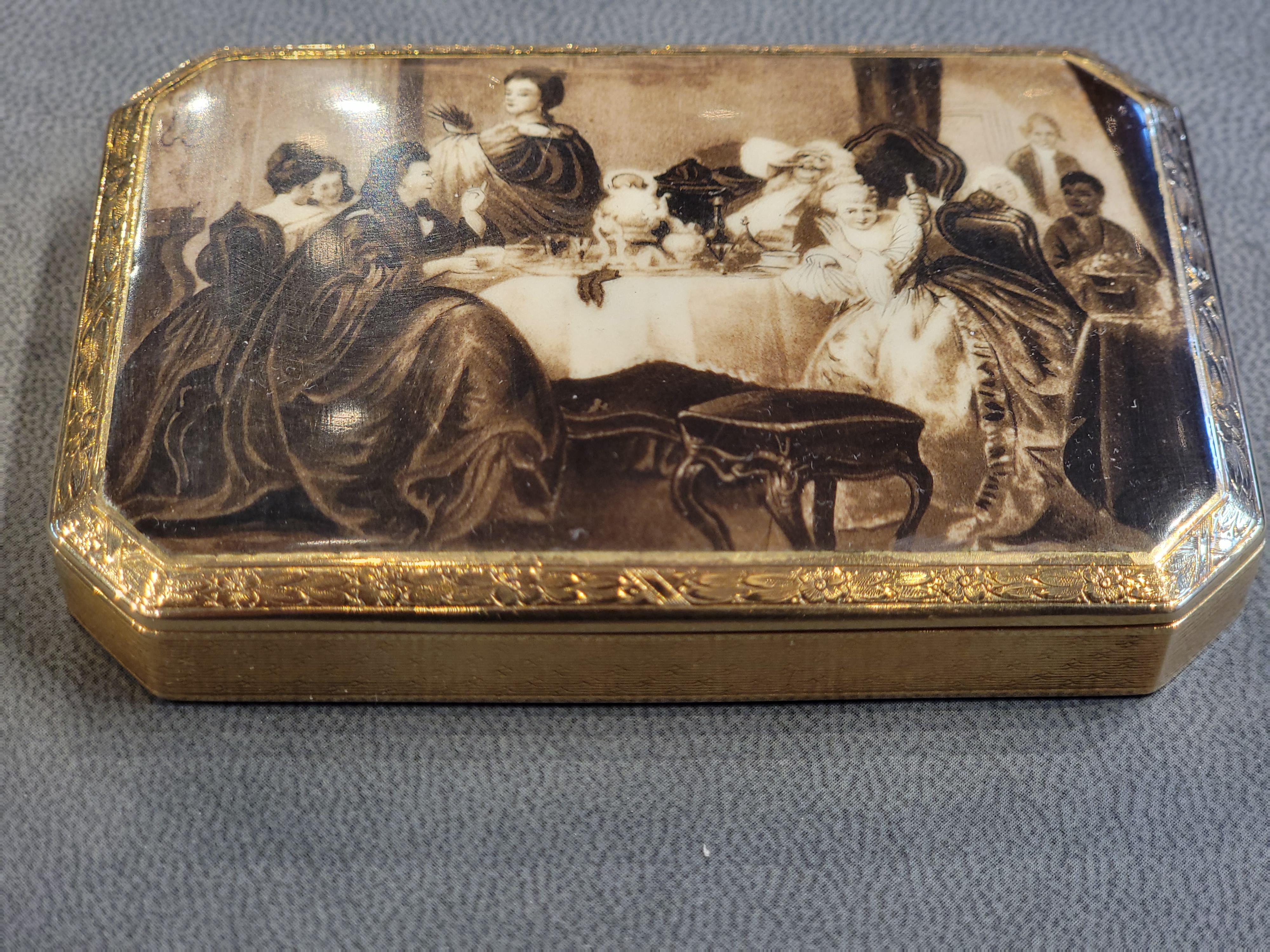 Austrian Gold Snuff Box For Sale at 1stDibs