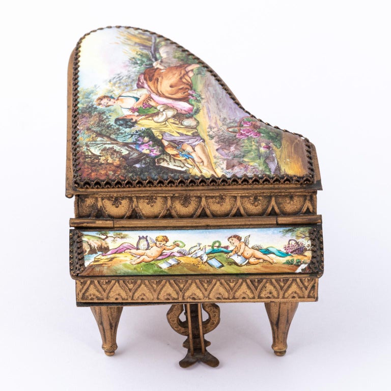 Austrian Hand Painted Music Box at 1stDibs
