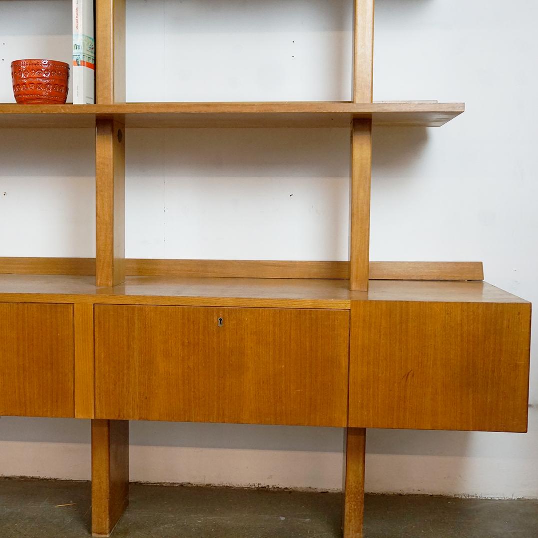 Austrian Midcentury Walnut Book Shelf by Oswald Haerdtl For Sale at 1stDibs