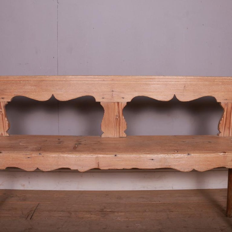 Austrian Scrubbed Pine Bench For Sale at 1stDibs