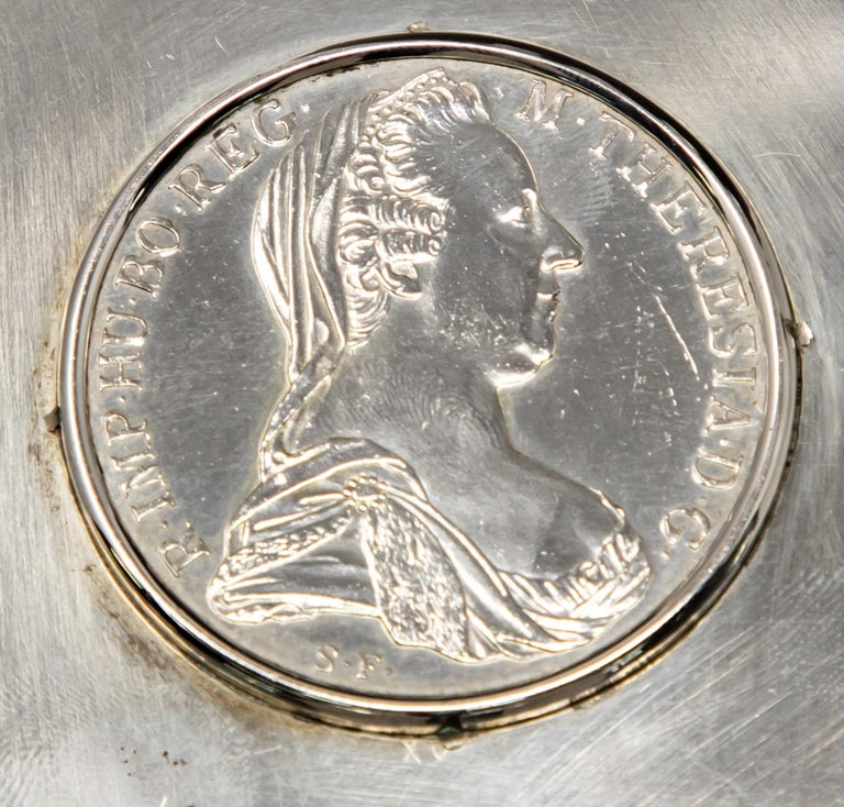 Austrian Sterling Silver Coin Dish at 1stDibs