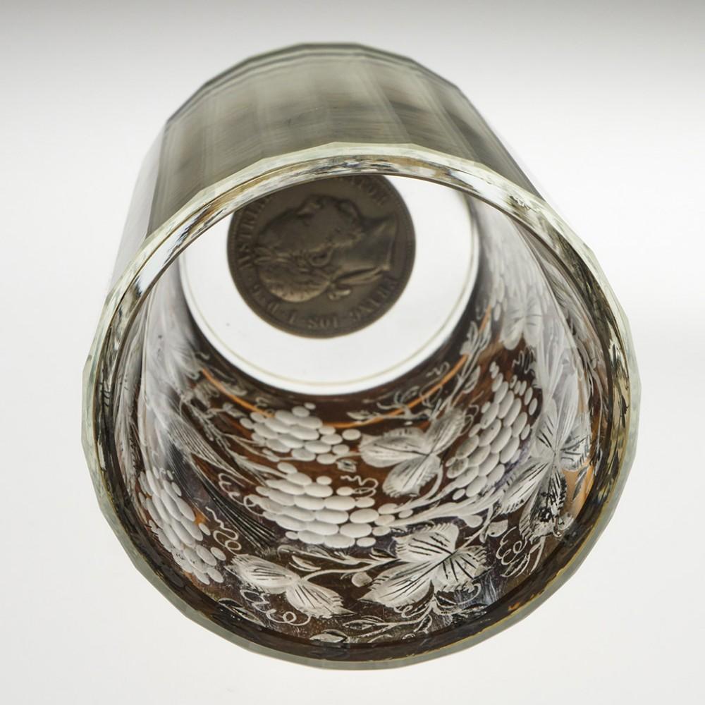 Austrian Zwischengold Decorated Coin Glass Tumbler c1890 For Sale at ...