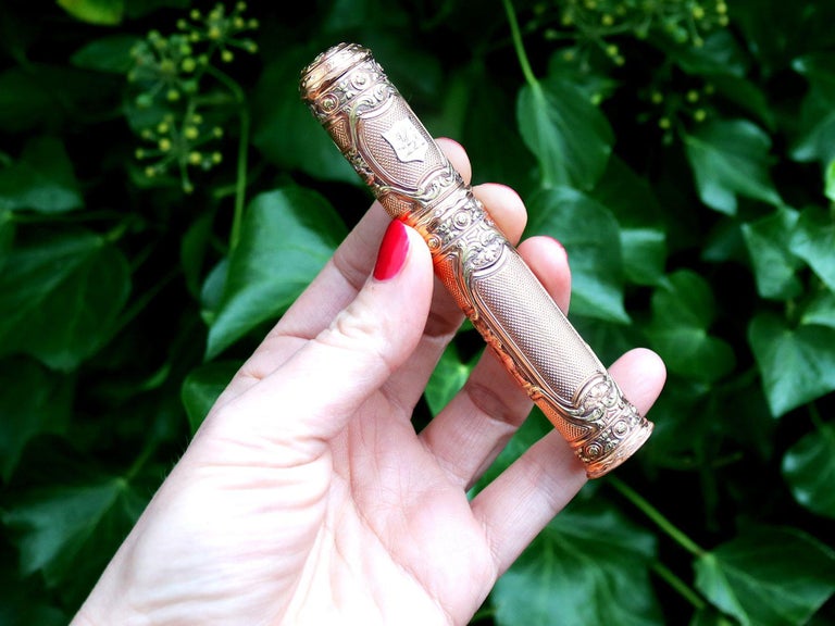 Austro-Hungarian 20 Ct Gold Bodkin / Cheroot Case, Antique, Circa 1890 ...