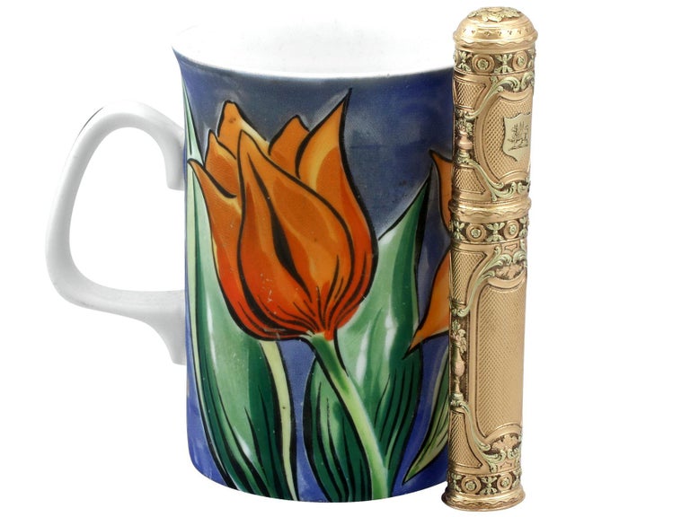 Austro-Hungarian 20 Ct Gold Bodkin / Cheroot Case, Antique, Circa 1890 ...