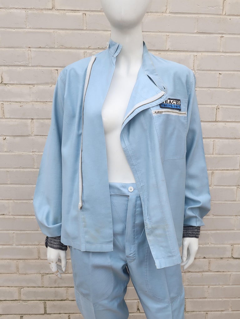 Authentic 1960’s Auto Racing Uniform Suit at 1stDibs