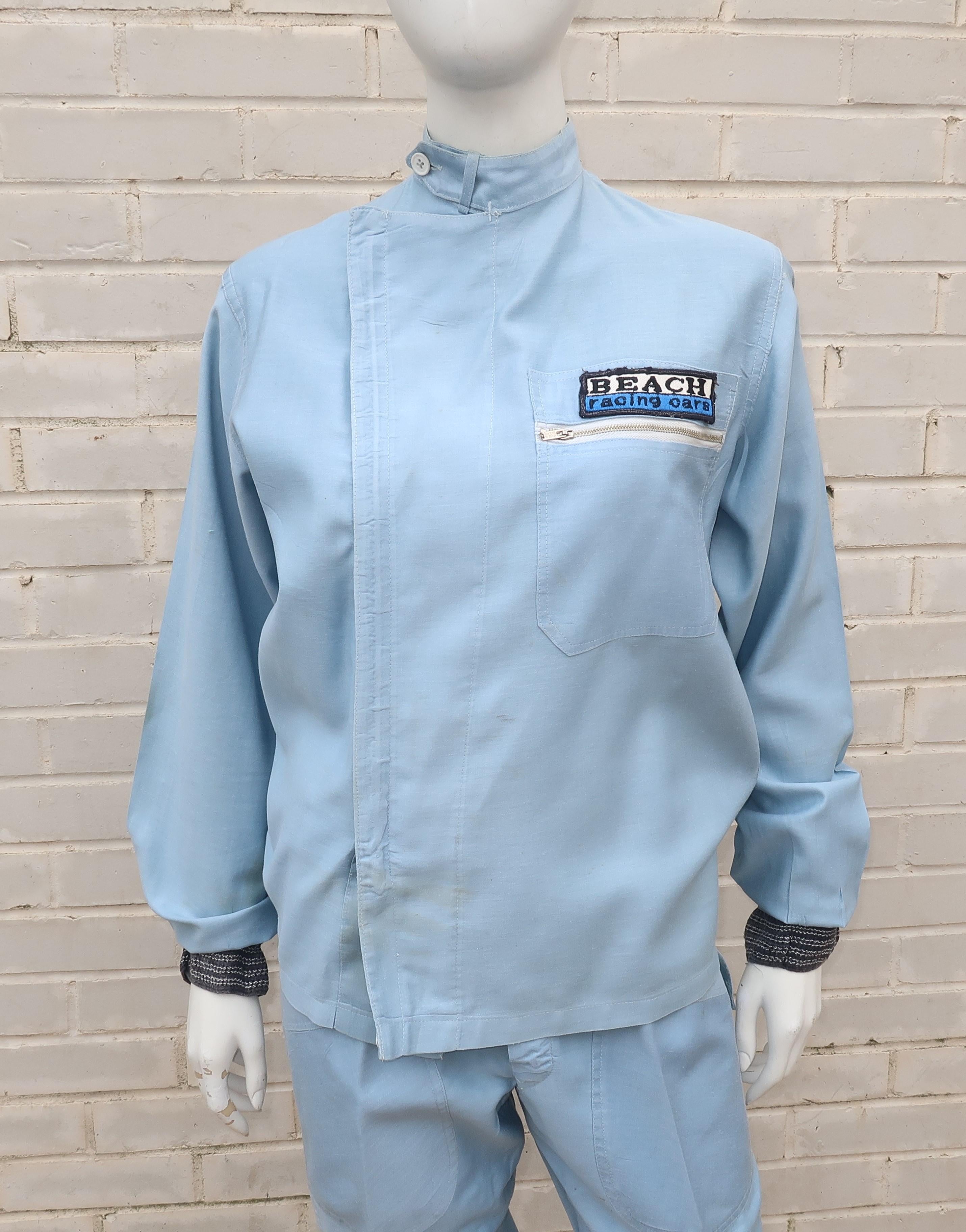 Authentic 1960’s Auto Racing Uniform Suit at 1stDibs
