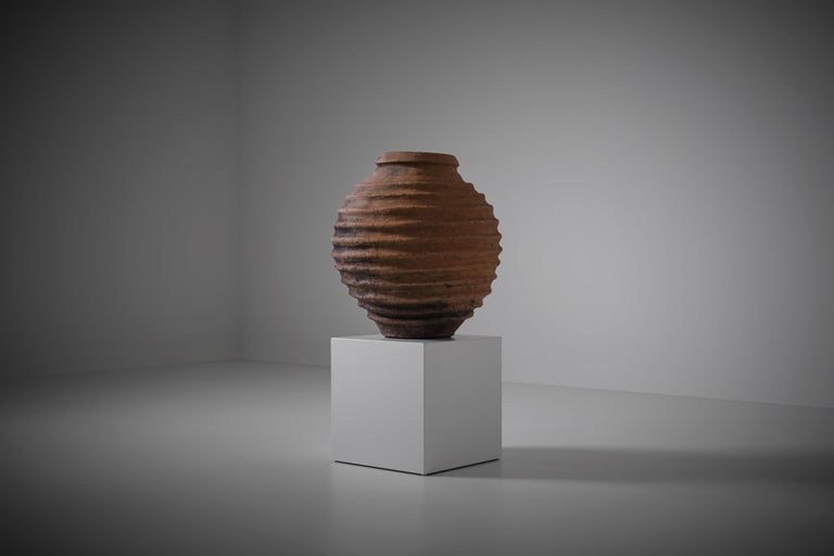 Authentic 19th Century Greek Terracotta Pithari Jar For Sale at 1stDibs