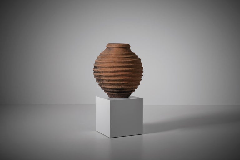 Authentic 19th Century Greek Terracotta Pithari Jar For Sale at 1stDibs