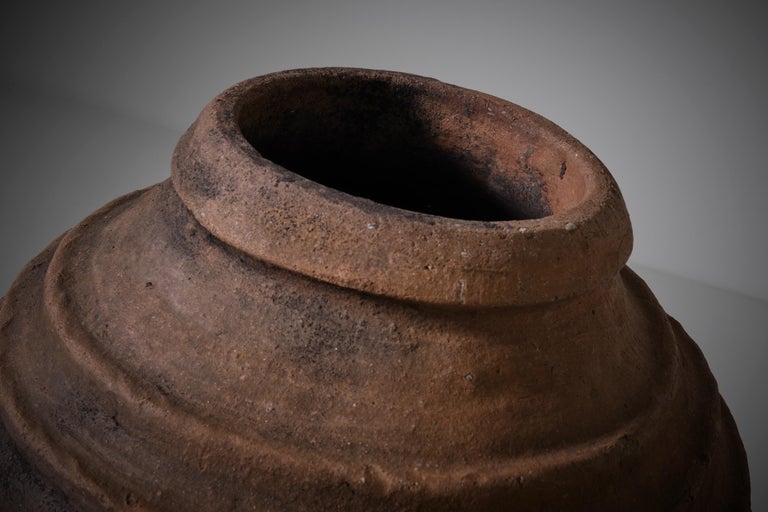 Authentic 19th Century Greek Terracotta Pithari Jar For Sale at 1stDibs