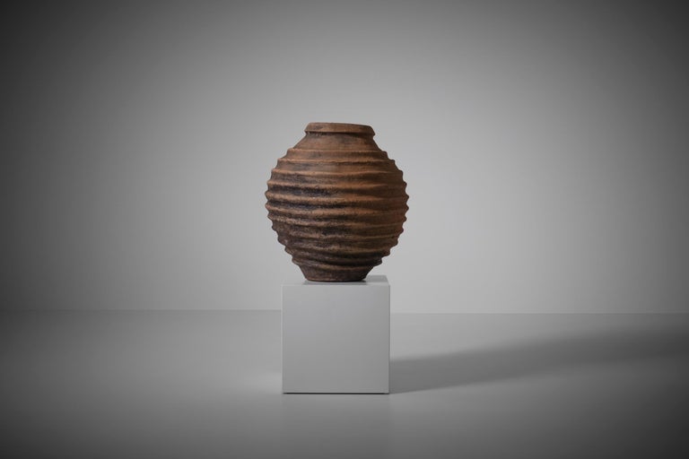 Authentic 19th Century Greek Terracotta Pithari Jar For Sale at 1stDibs
