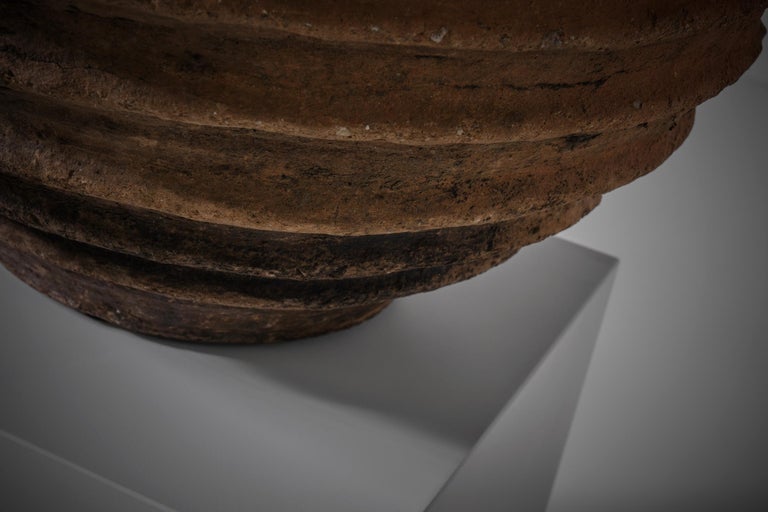 Authentic 19th Century Greek Terracotta Pithari Jar For Sale at 1stDibs