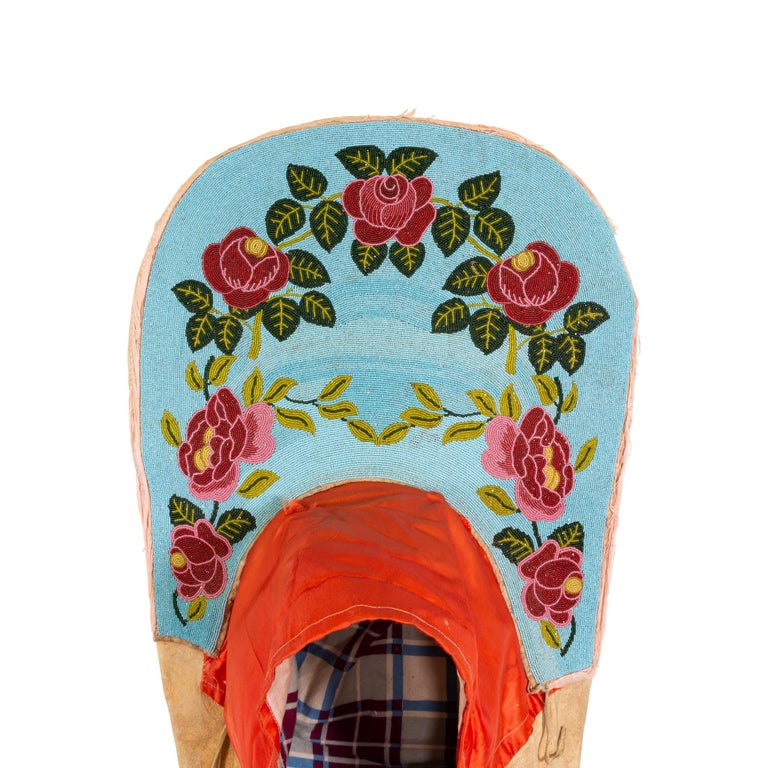 Authentic 19th Century Nez Perce Beaded Cradleboard For Sale at 1stDibs ...