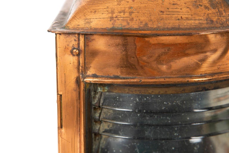 Authentic Antique Pair of English Copper Ship’s Starboard and Port ...