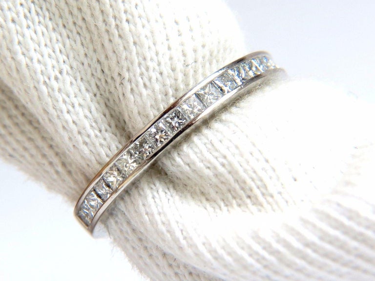 Authentic Asprey .65 Carat Natural Princess Cut Diamonds Band For Sale ...