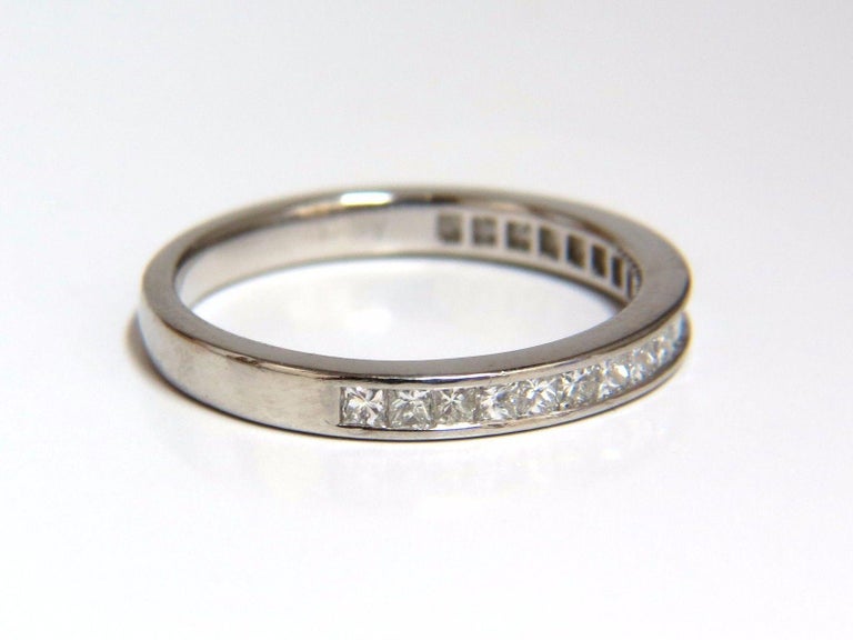 Authentic Asprey .65 Carat Natural Princess Cut Diamonds Band For Sale ...