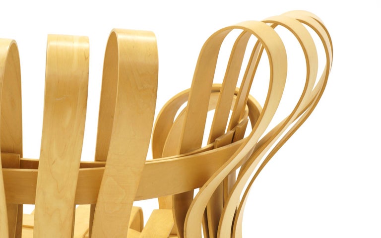 Authentic Cross Check Chair by Frank Gehry for Knoll, Bent Wood with ...