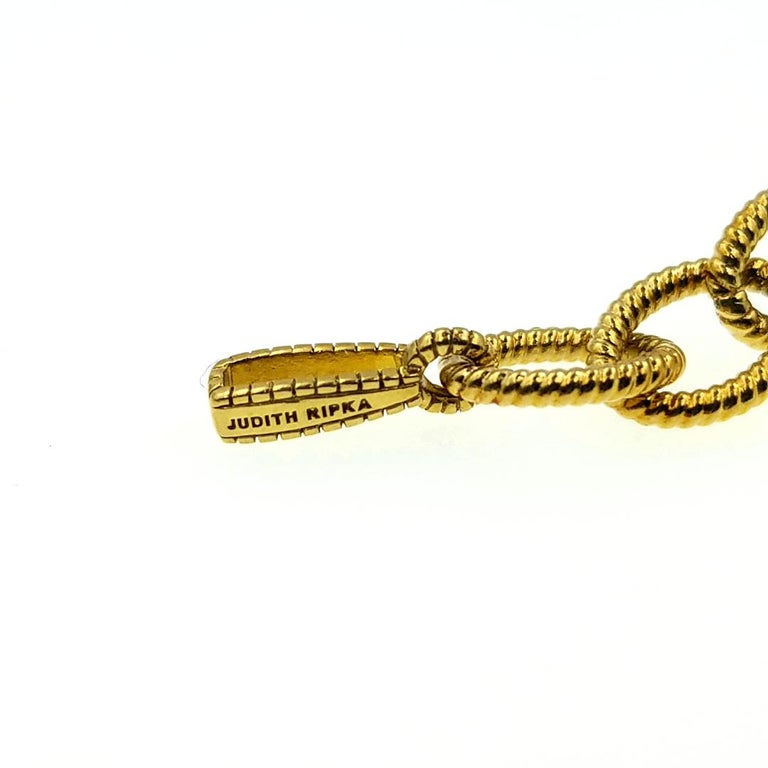 Authentic Judith Ripka 18 Karat Yellow Gold Citrine Heart Diamond ...