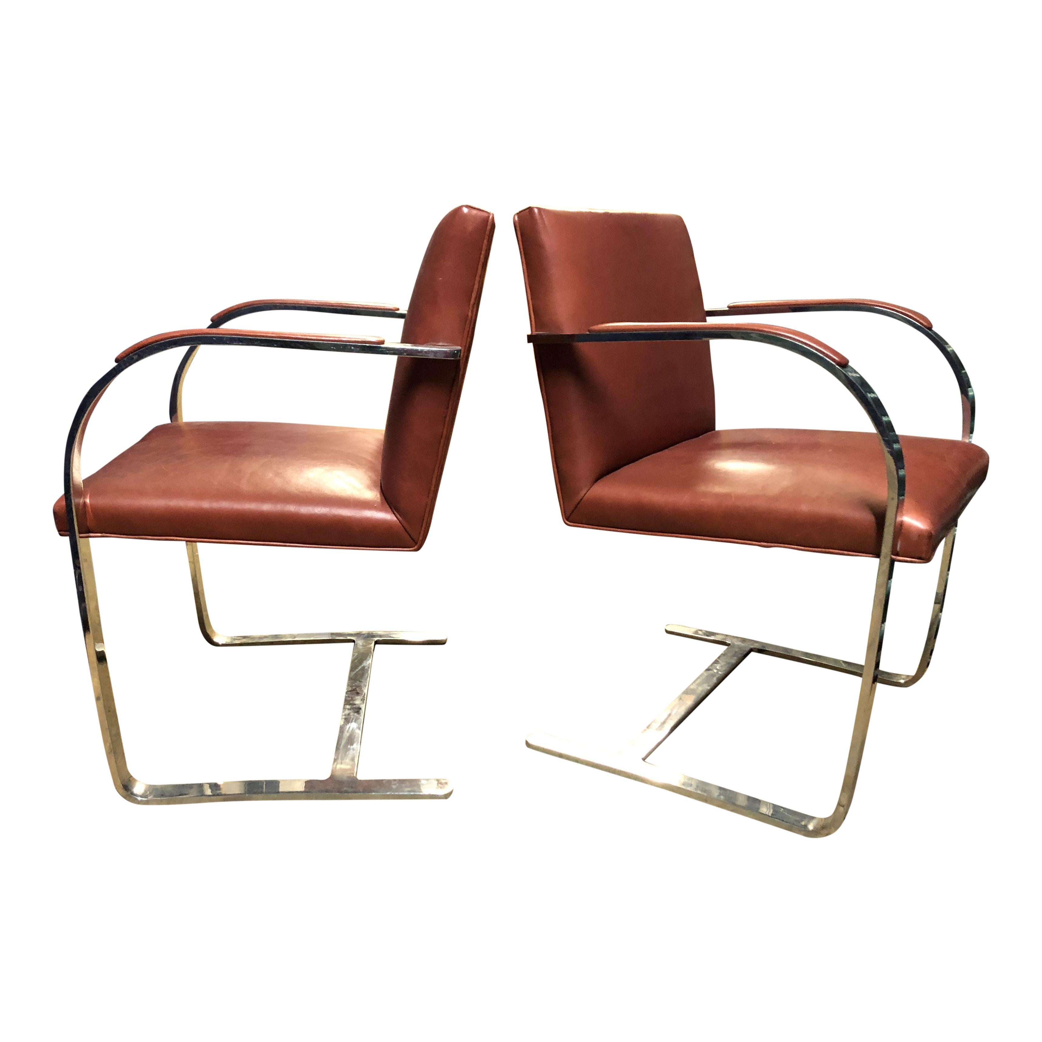 Authentic Knoll Brno Chairs by Mies Van Der Rohe at 1stDibs | knoll ...