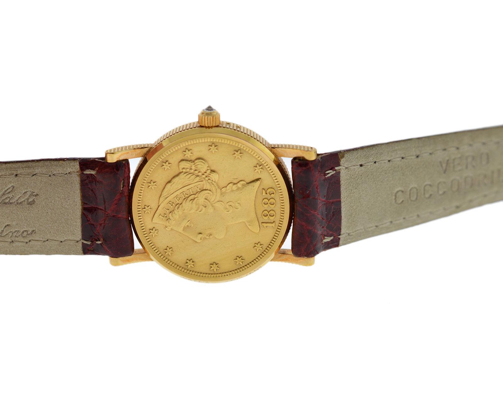 Authentic Ladies Corum 1885 Gold Coin Quartz Watch For Sale at 1stDibs ...