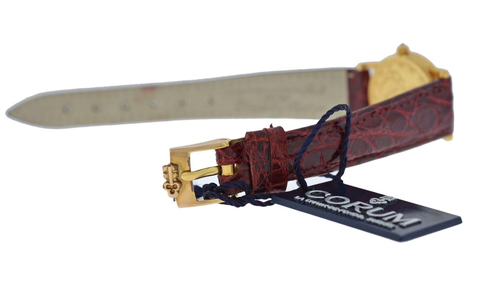 Authentic Ladies Corum 1885 Gold Coin Quartz Watch For Sale at 1stDibs ...