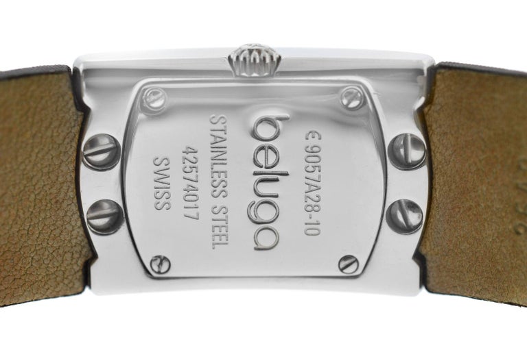 Authentic Ladies Ebel Beluga Steel Diamond Quartz Watch For Sale at 1stDibs